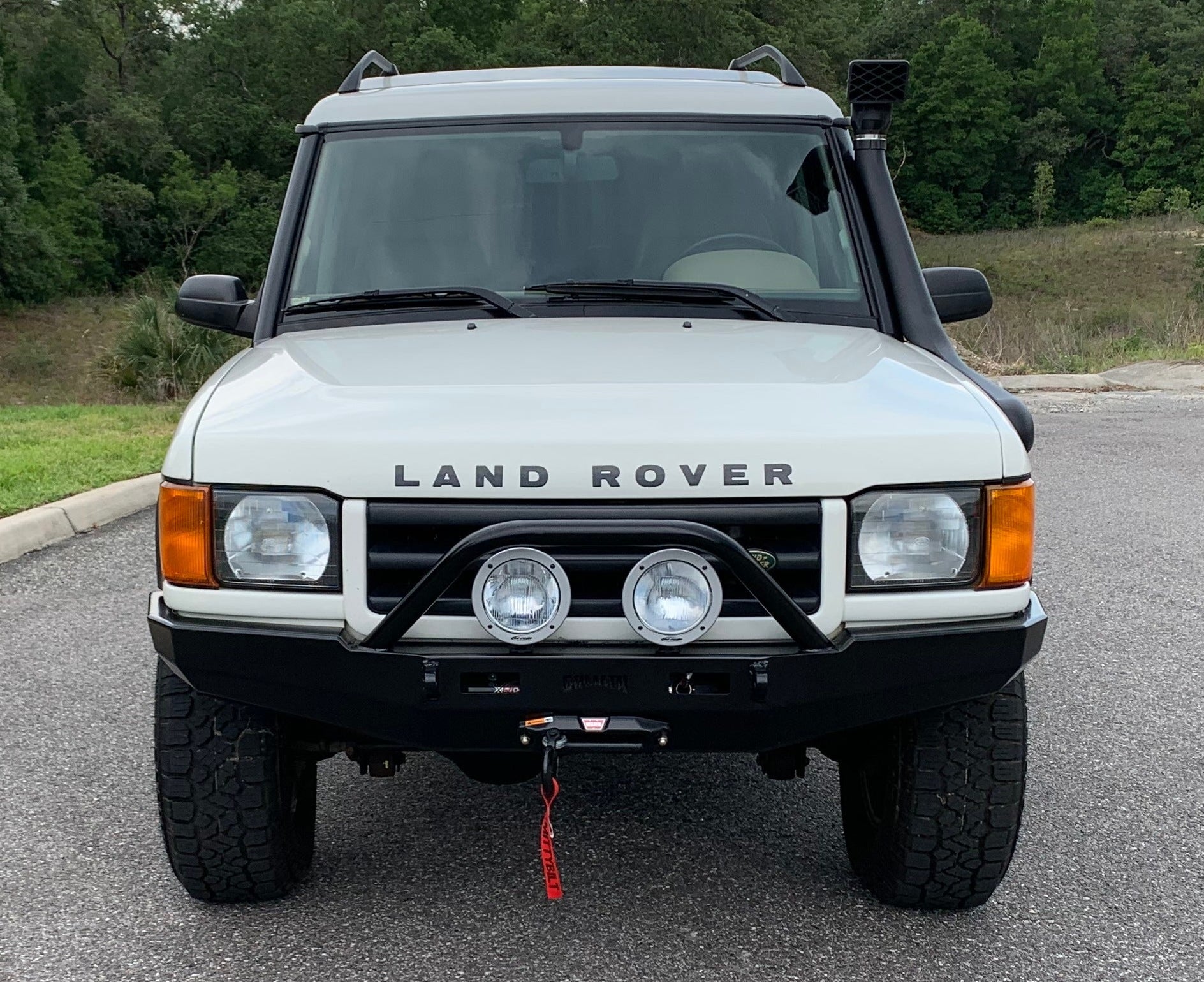 Discovery II winch bumper Trekker — Goliath Off Road