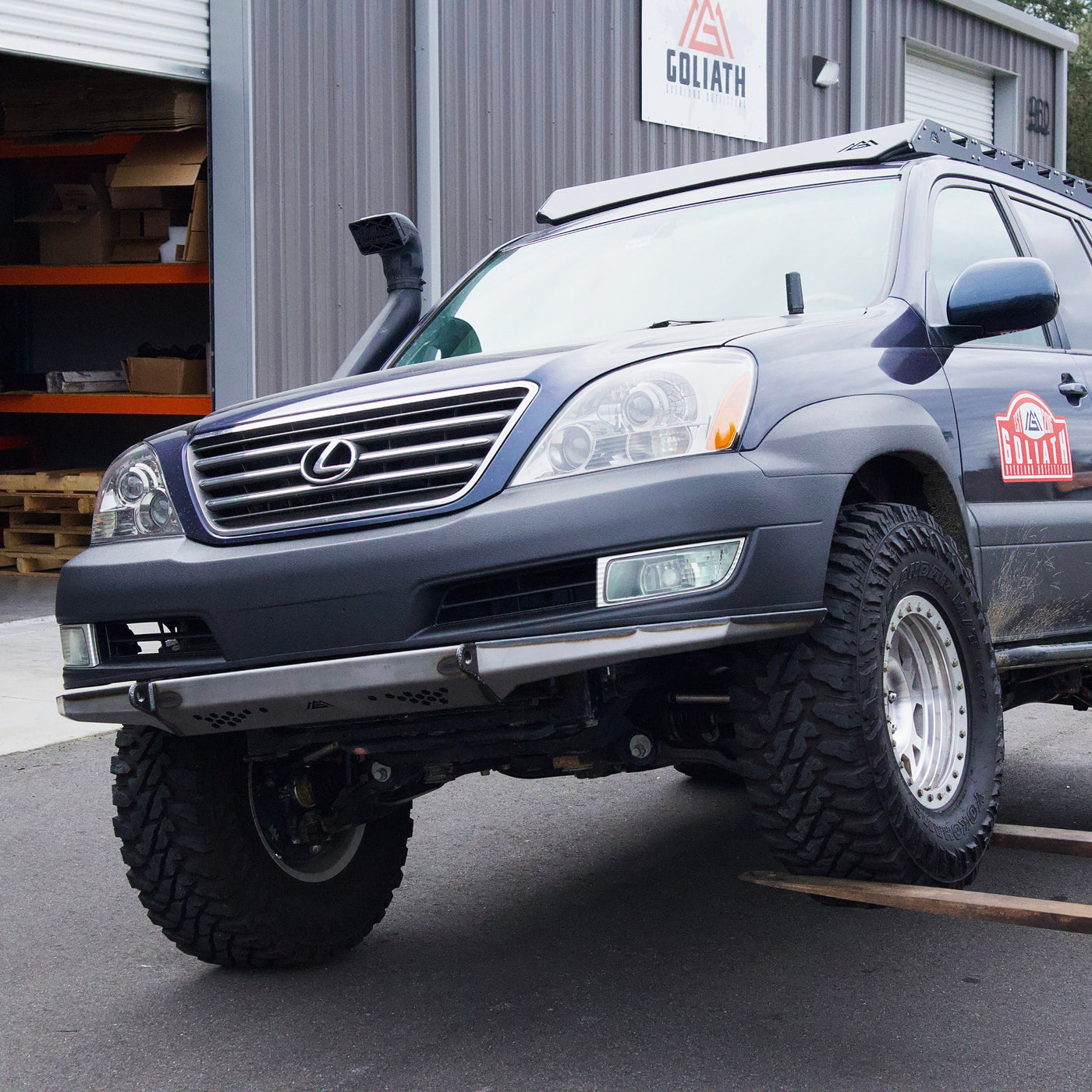 Lexus GX470 - Front Low Pro Series Winch Bumper — Goliath Off Road